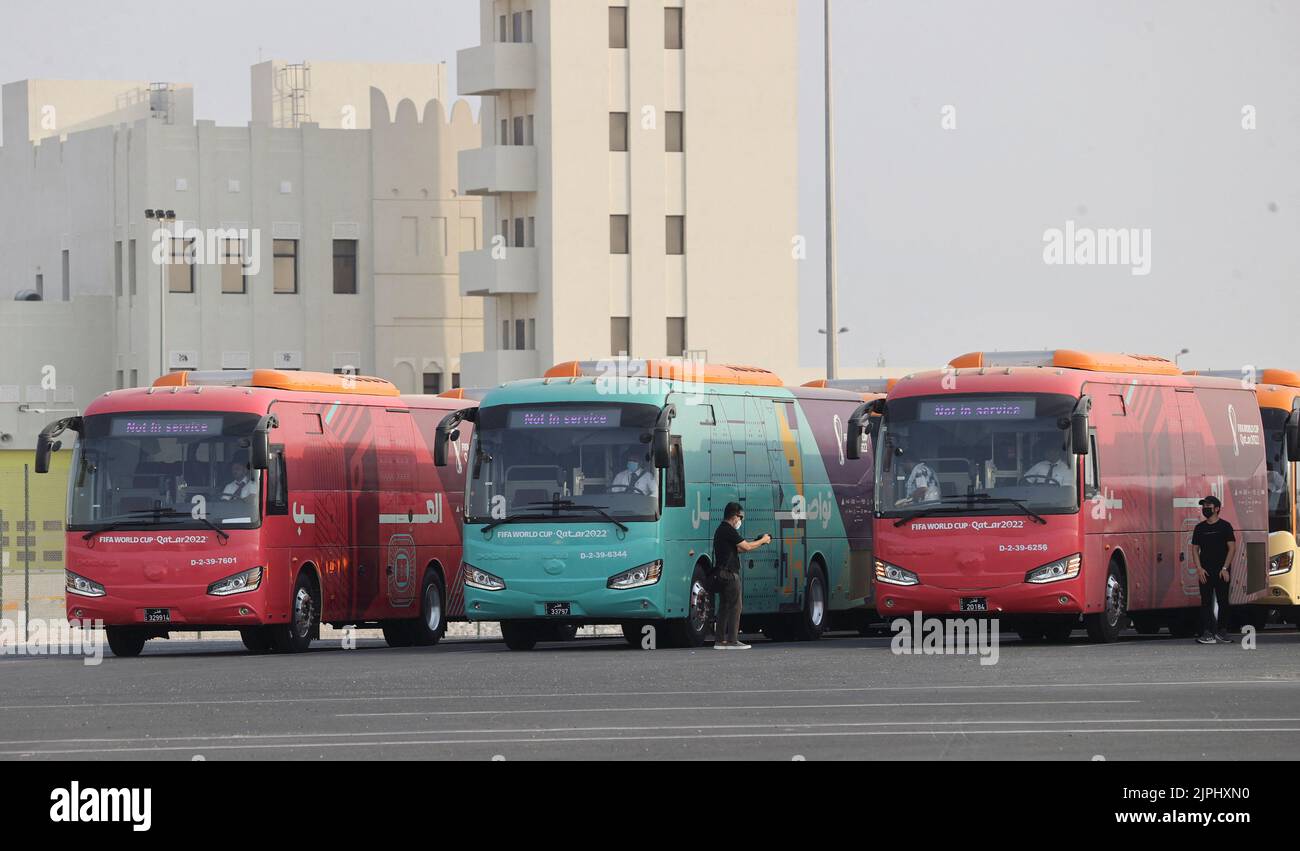 Fifa buses qatar hi-res stock photography and images - Alamy