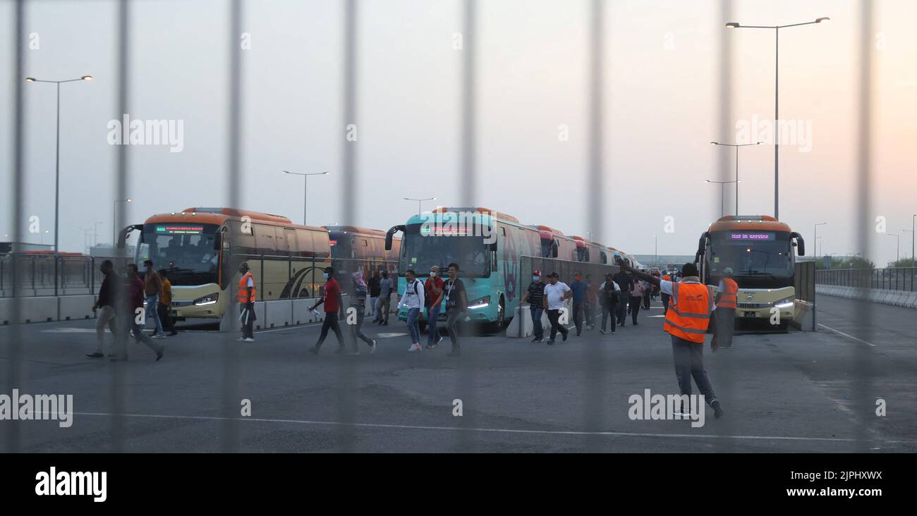Fifa buses qatar hi-res stock photography and images - Alamy