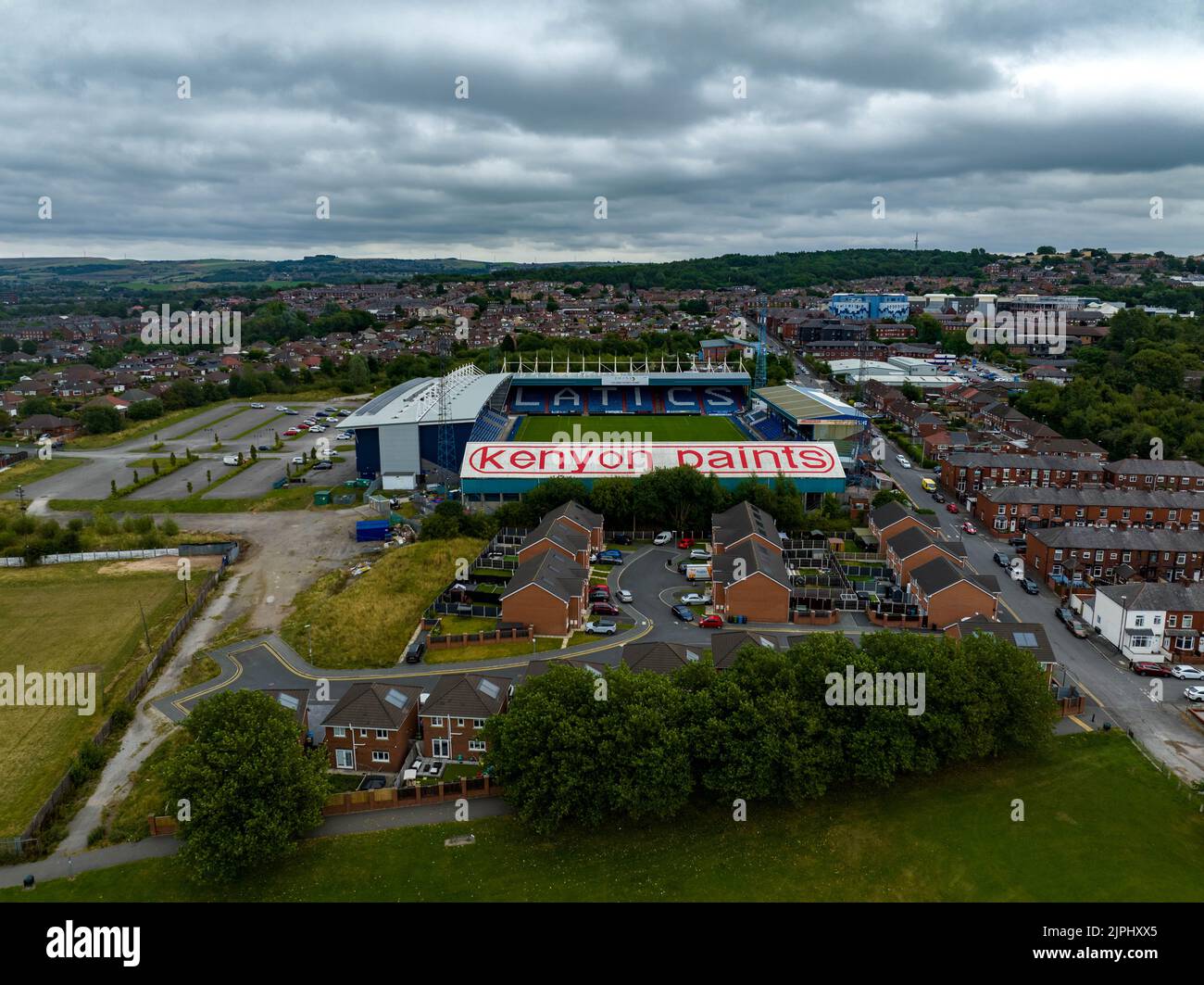 Oldham athletic boundary park aerial hi-res stock photography and ...