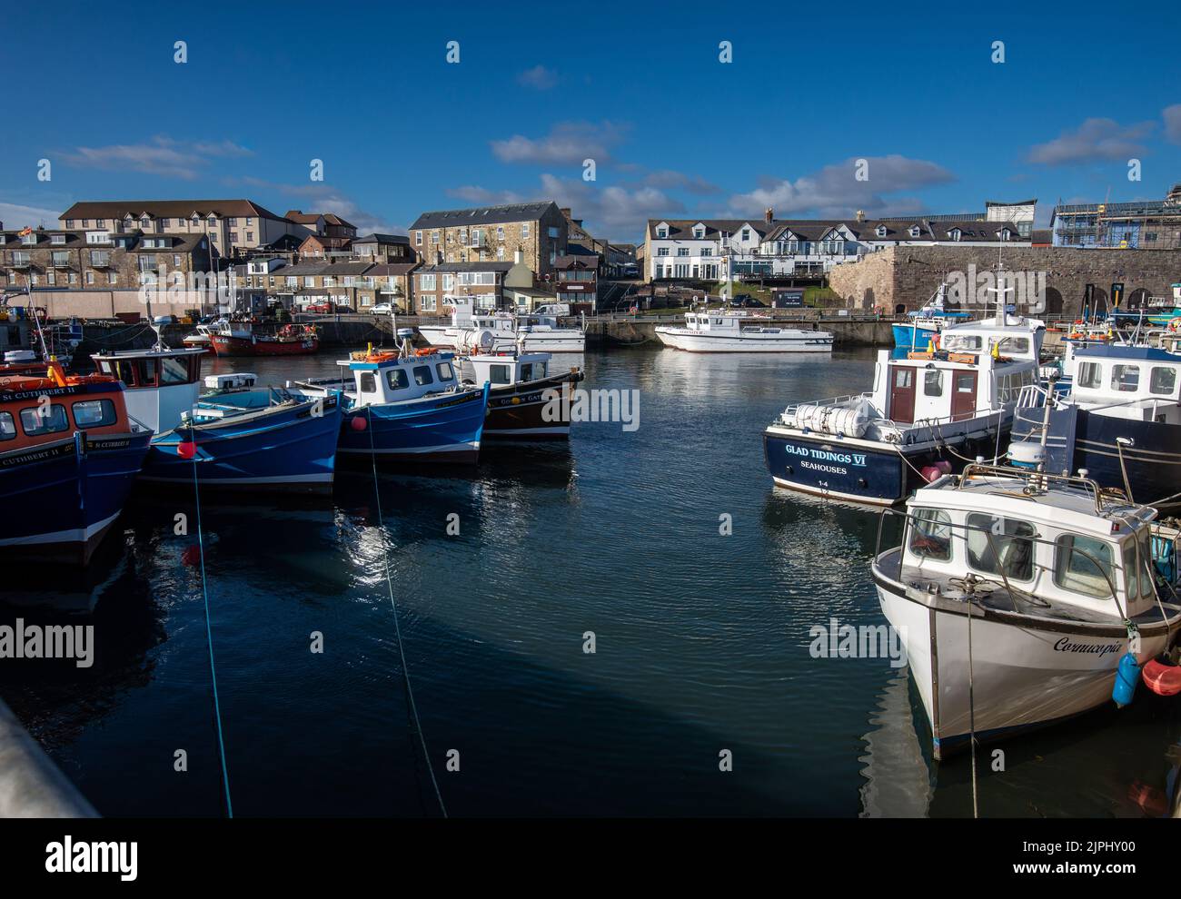 The harbour, Seahouses, Northumberland, England, UK Stock Photo - Alamy