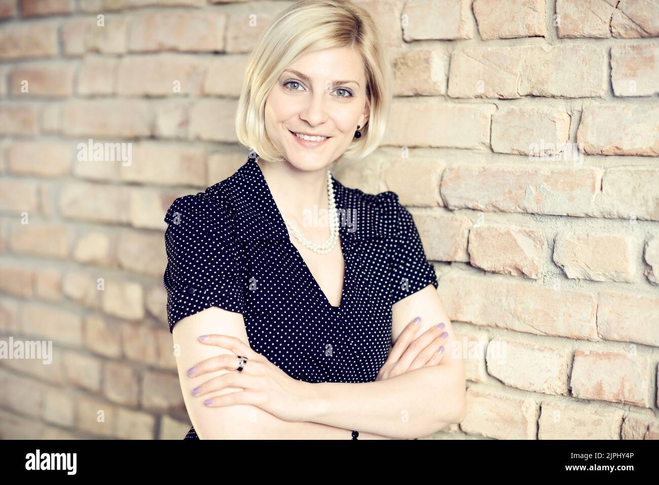 woman, smiling, portrait, arms crossed, female, ladies, lady, women ...