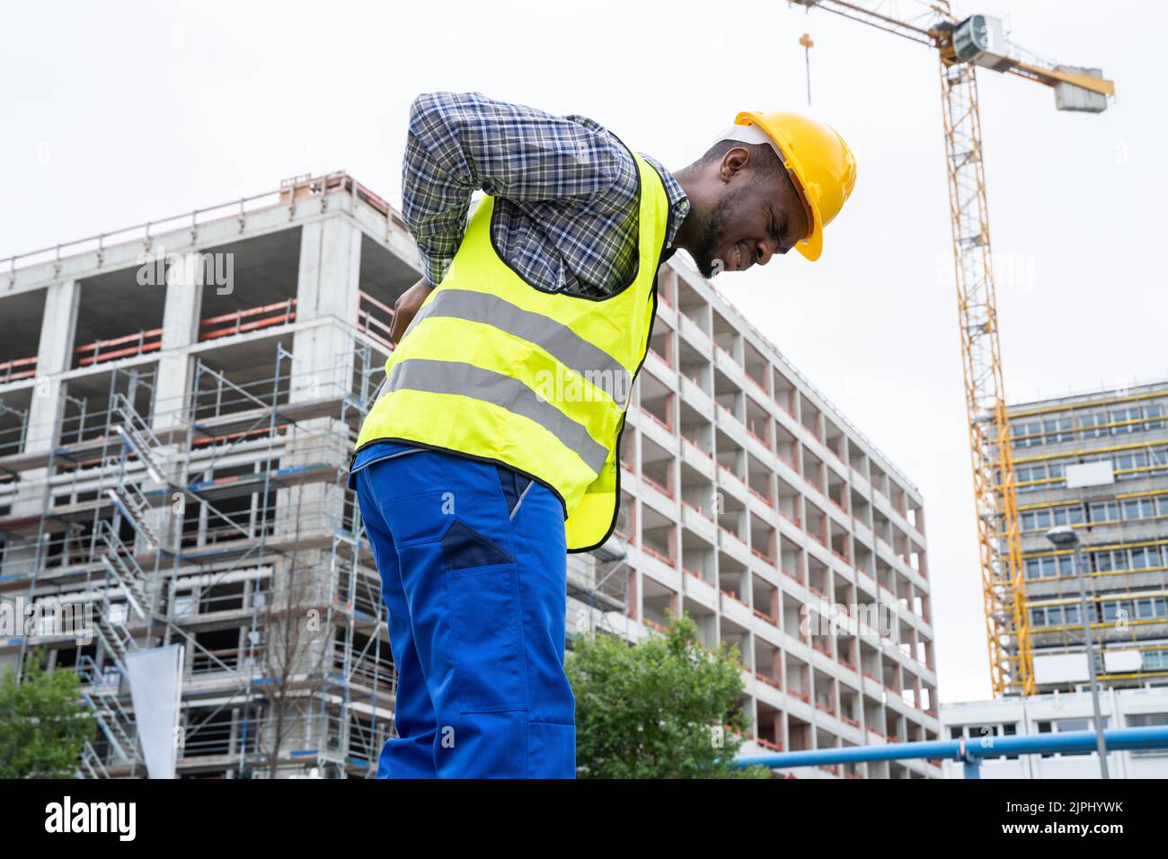 Engineer With Back Pain Injury After Accident At Construction Site ...