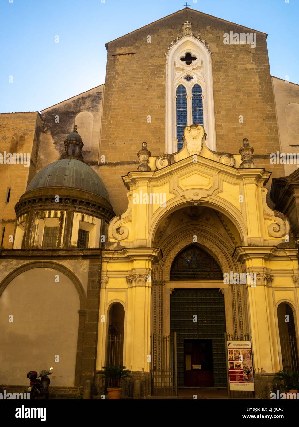San Domenico Maggiore Church facade, Naples Stock Photo - Alamy