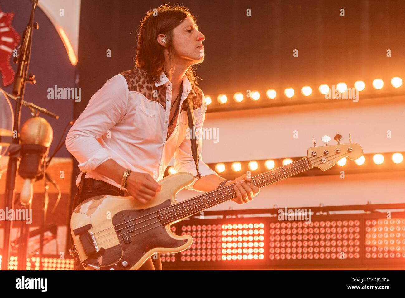 Seth Bolt of NEEDTOBREATHE performs at Shoreline Amphitheatre on August ...