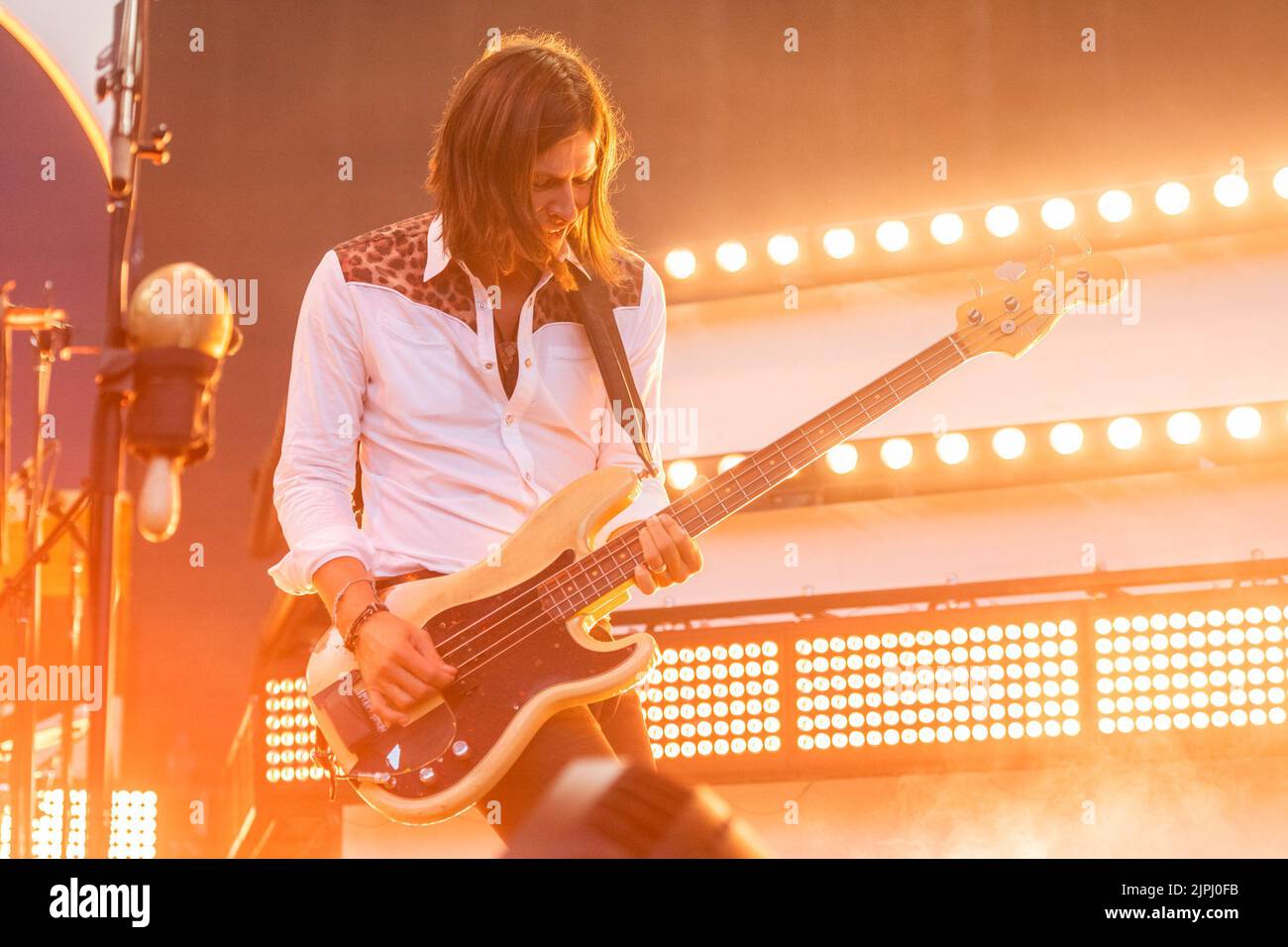 Seth Bolt of NEEDTOBREATHE performs at Shoreline Amphitheatre on August ...