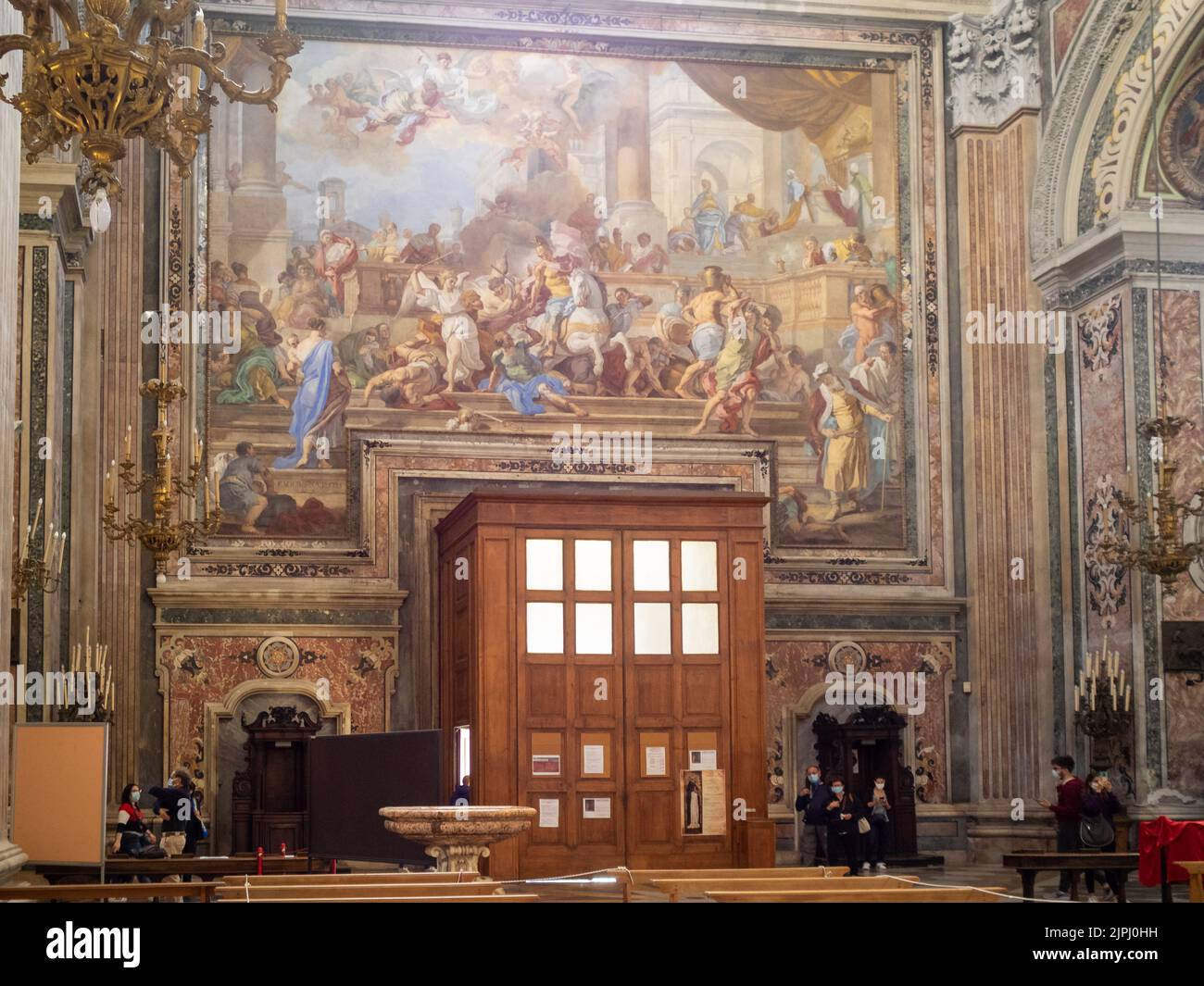 Francesco Solimena: Expulsion of Heliodorus from the Temple, fresco ...