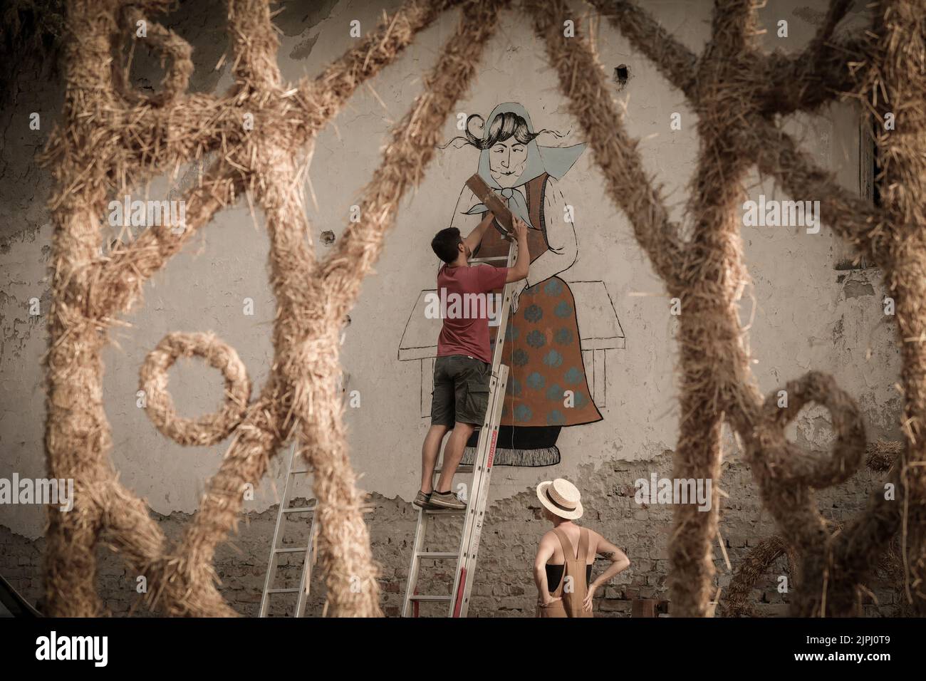 Bilje, Croatia. 18th Aug, 2022. Photo taken on August 18, 2022 shows ...