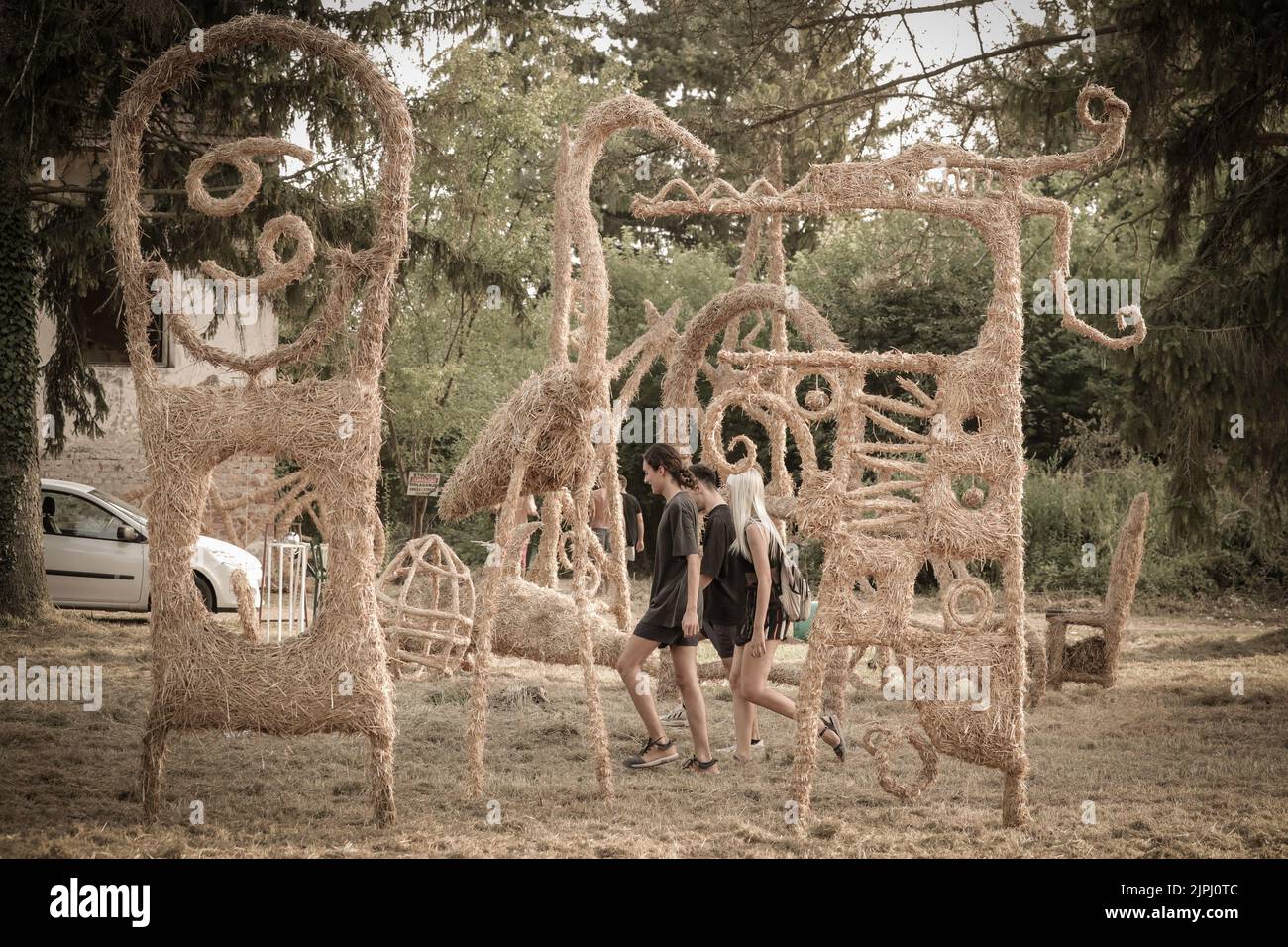 Bilje, Croatia. 18th Aug, 2022. Photo taken on August 18, 2022 shows ...