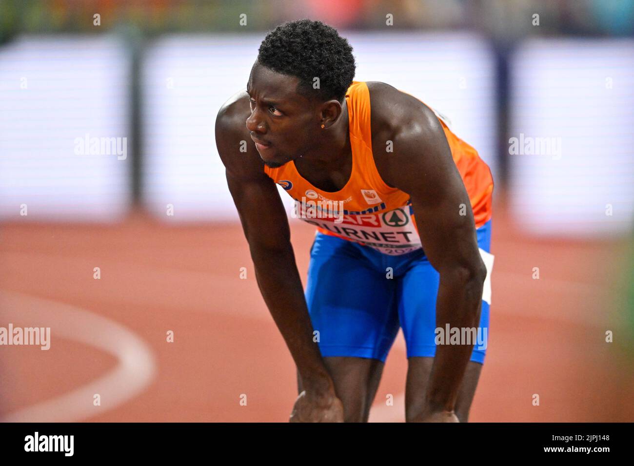 MUNCHEN, GERMANY - AUGUST 18: Taymir Burnet of the Netherlands ...