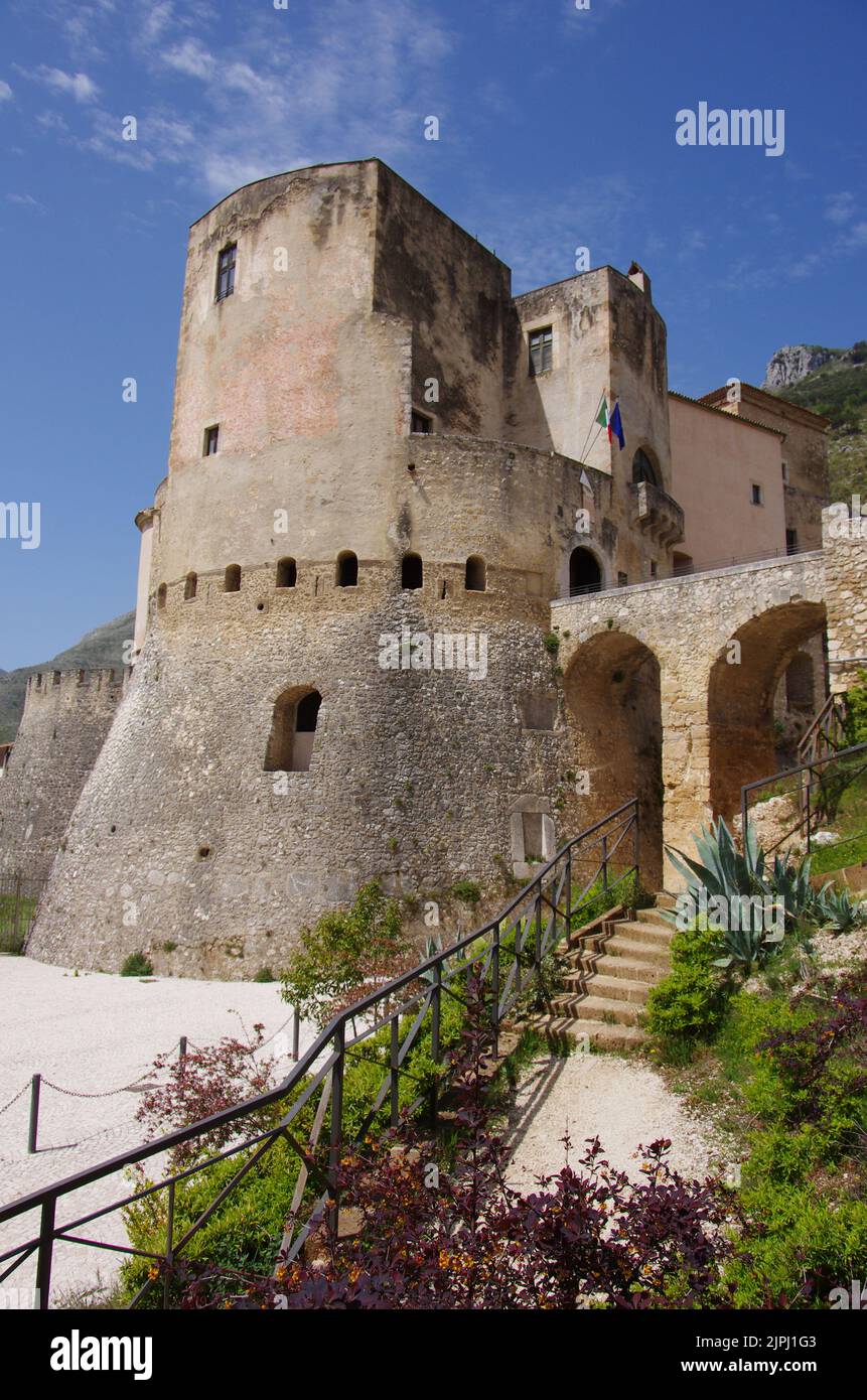 View of Pandone Castle - Venafro - Molise - Italy Stock Photo - Alamy