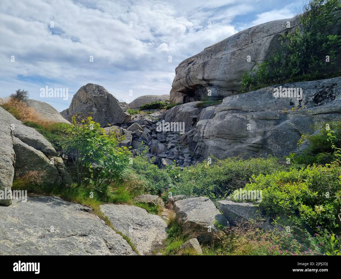 A beautiful shot of rocks in nature in Norway Stock Photo - Alamy