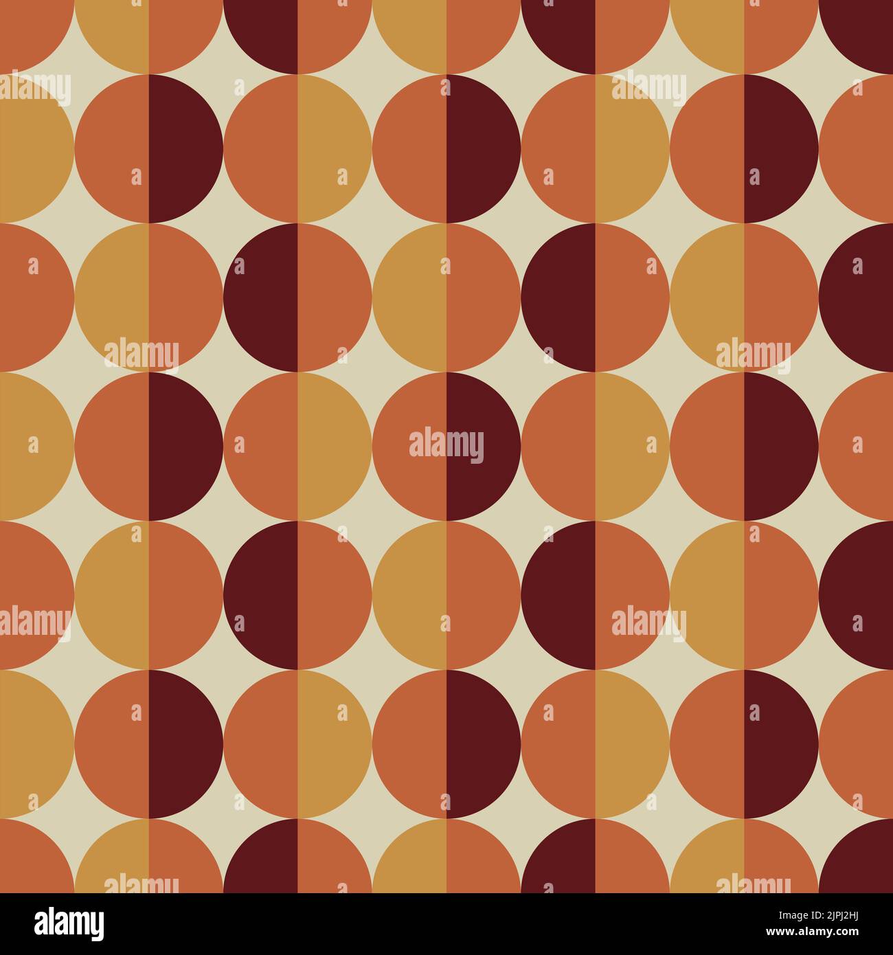 70 s seamless pattern. Retro geometric seamless background in seventies ...