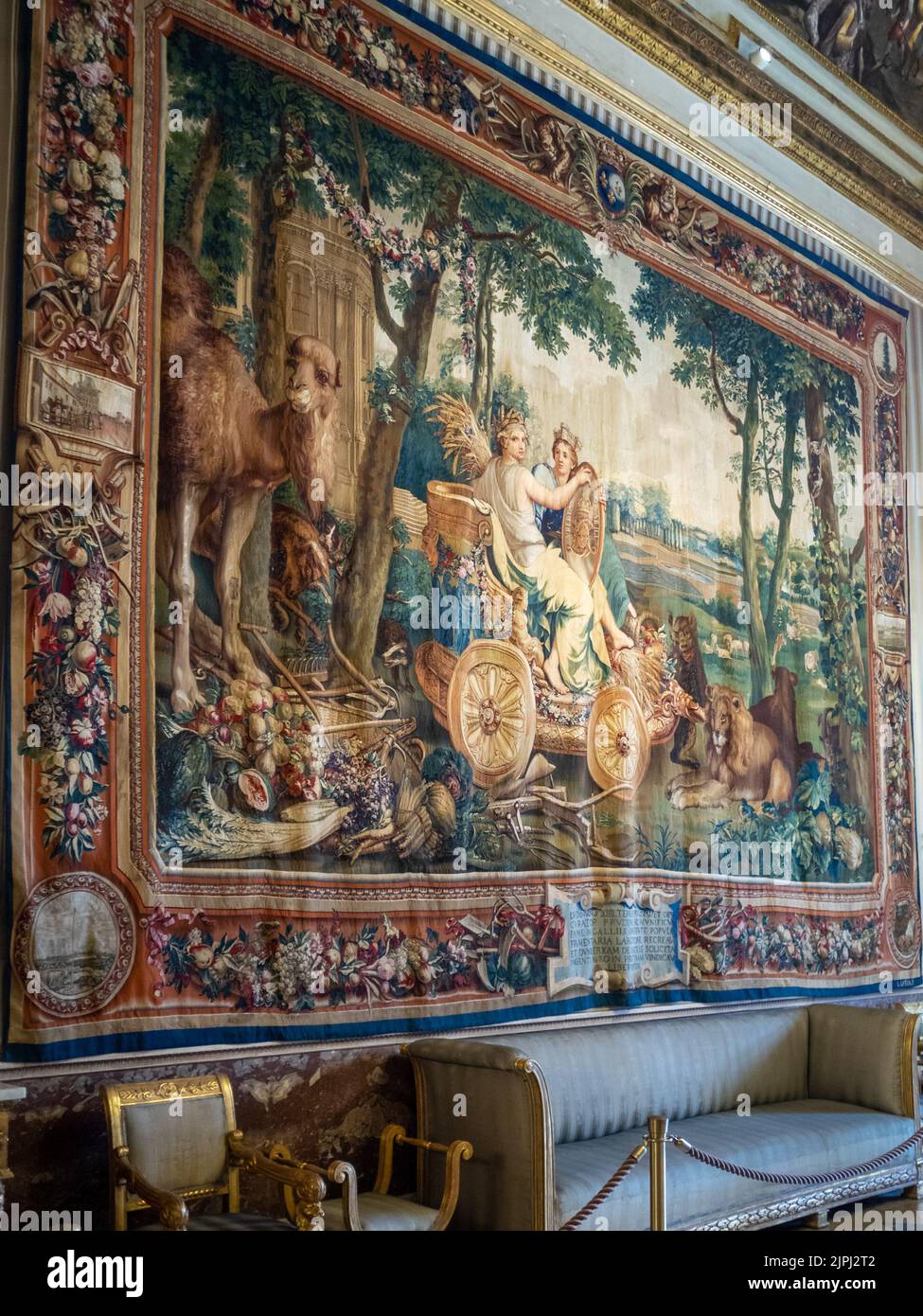 Naples Royal Palace Ambassador's Hall tapestry from the Savoy period ...