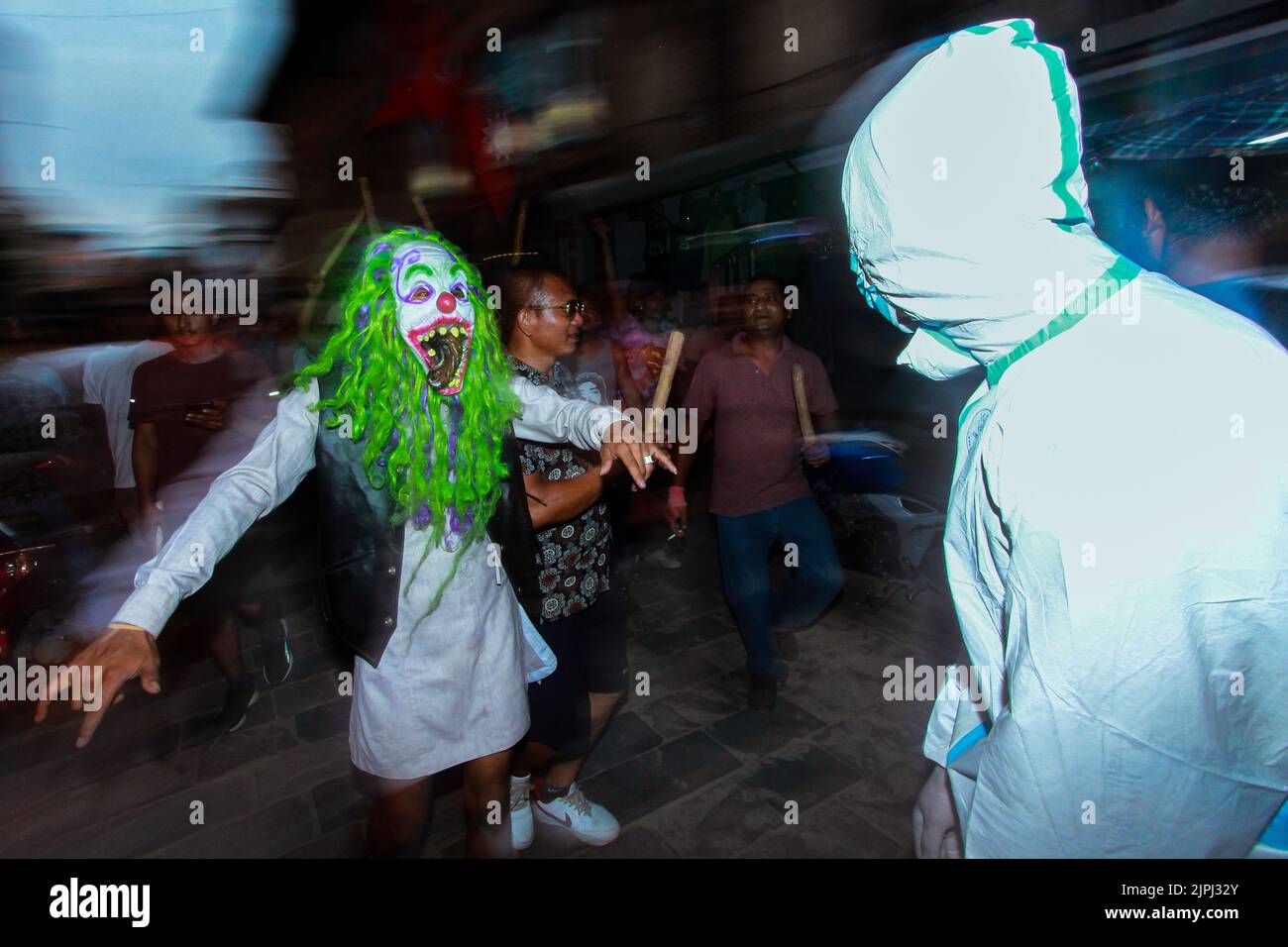 Bhaktapur, Bagmati, Nepal. 18th Aug, 2022. Local from Bhaktapur ...