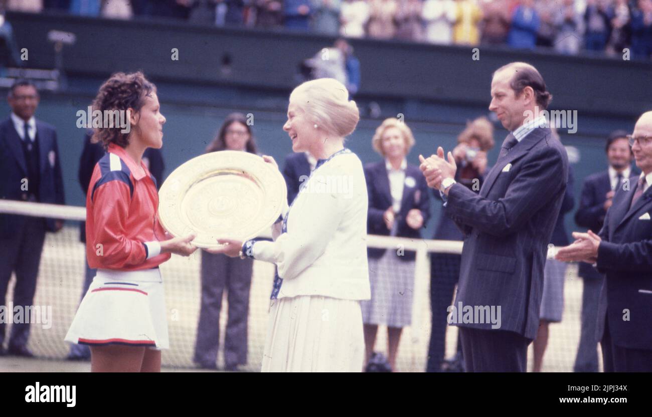 July 4, 1980, Wimbledon, England, United Kingdom: EVONNE GOOLAGONG ...