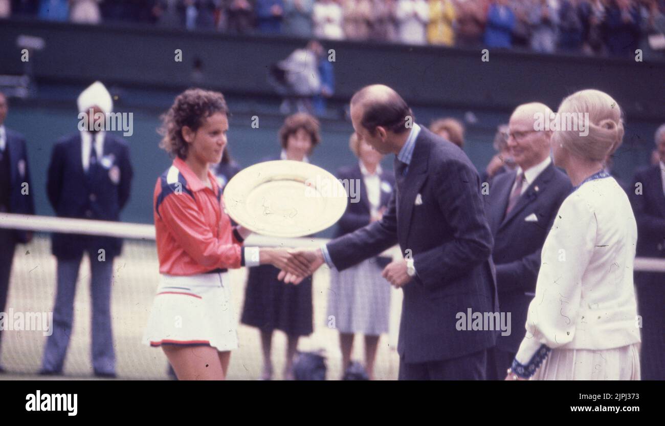 July 4, 1980, Wimbledon, England, United Kingdom: EVONNE GOOLAGONG ...
