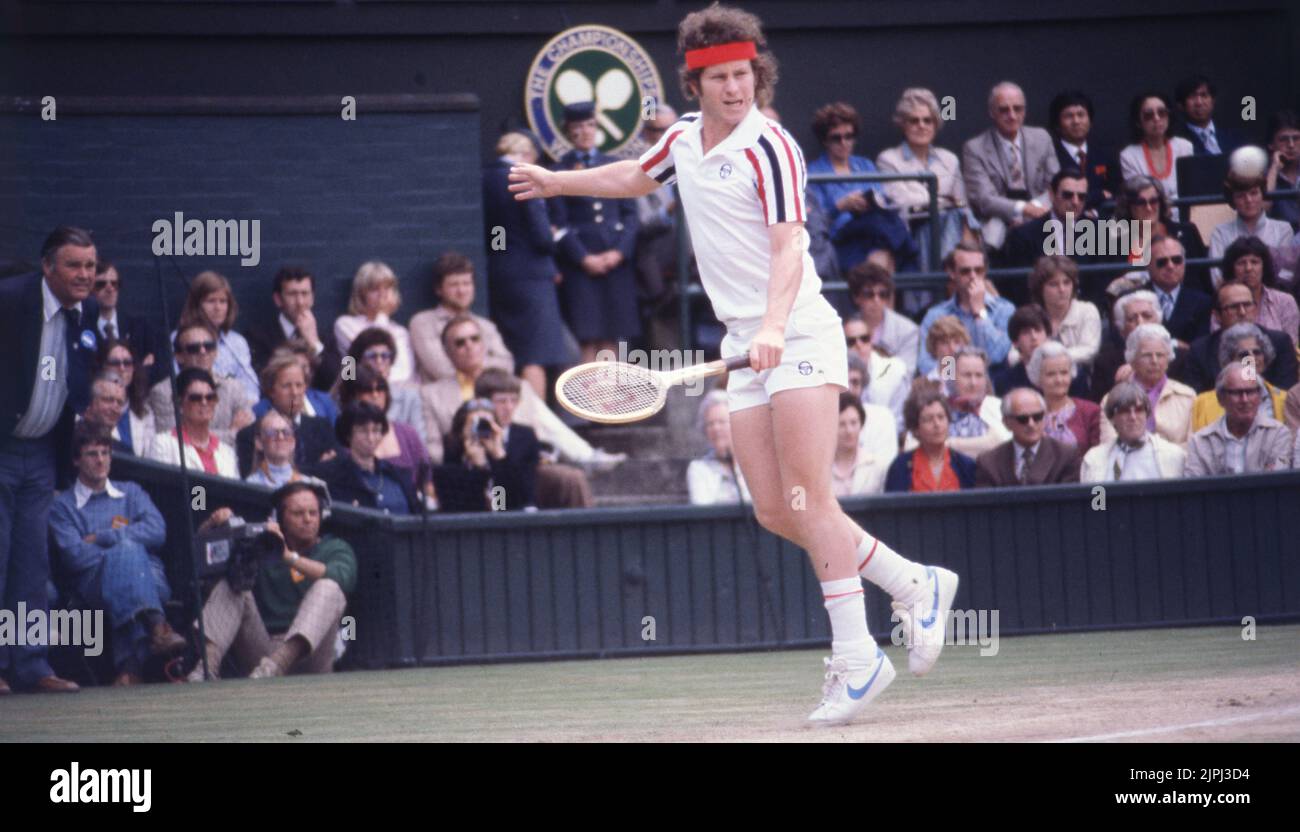 July 4, 1980, Wimbledon, England, United Kingdom: JOHN MCENROE ...