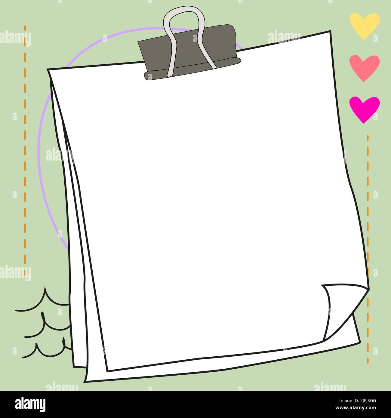 Blank sheet surrounded Stock Vector Images - Alamy