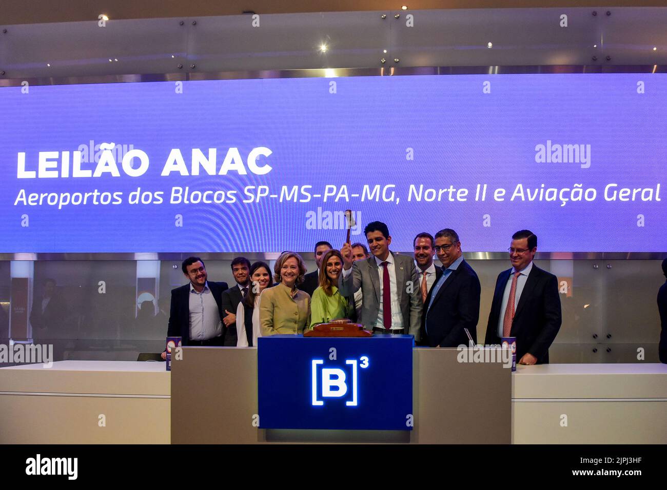 SÃO PAULO, SP - 18.08.2022: LEILÃO DE AEROPORTOS NA B3 - Anac (National ...