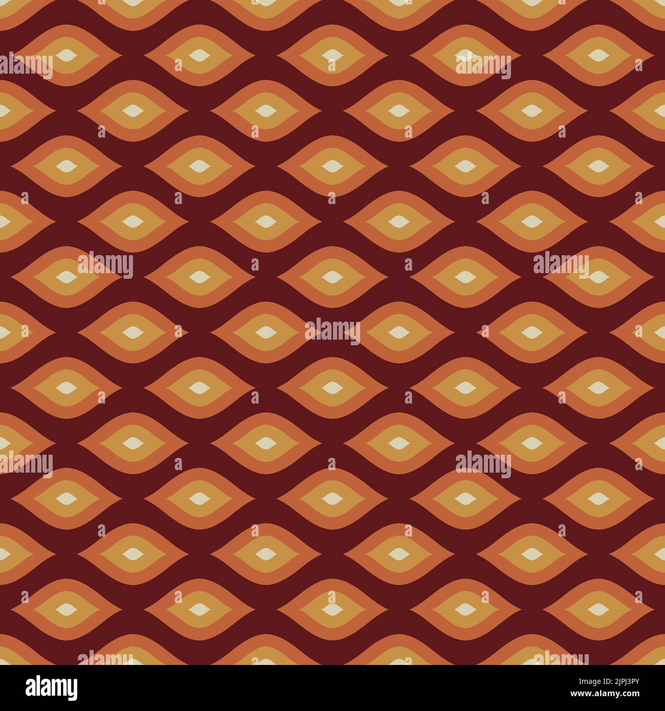 70 s seamless pattern. Retro geometric seamless background in seventies ...