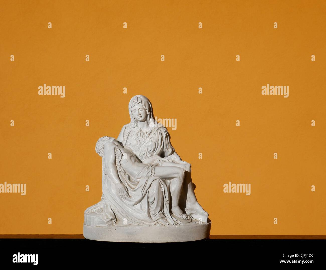 Scale reproduction of the famous Pietà by Michelangelo Buonarroti on an ...