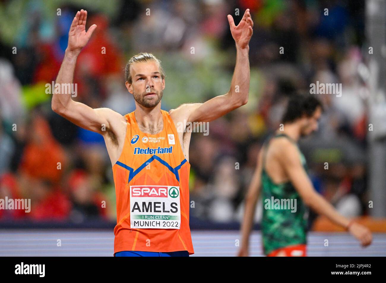 MUNCHEN, GERMANY - AUGUST 18: Douwe Amels of the Netherlands competing ...