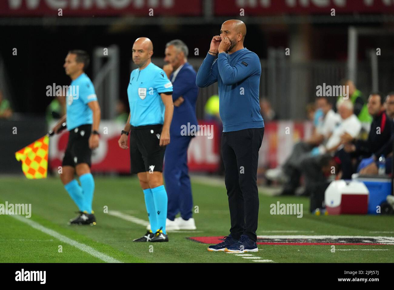 ALKMAAR - AZ coach Pascal Jansen during the UEFA Conference League play ...