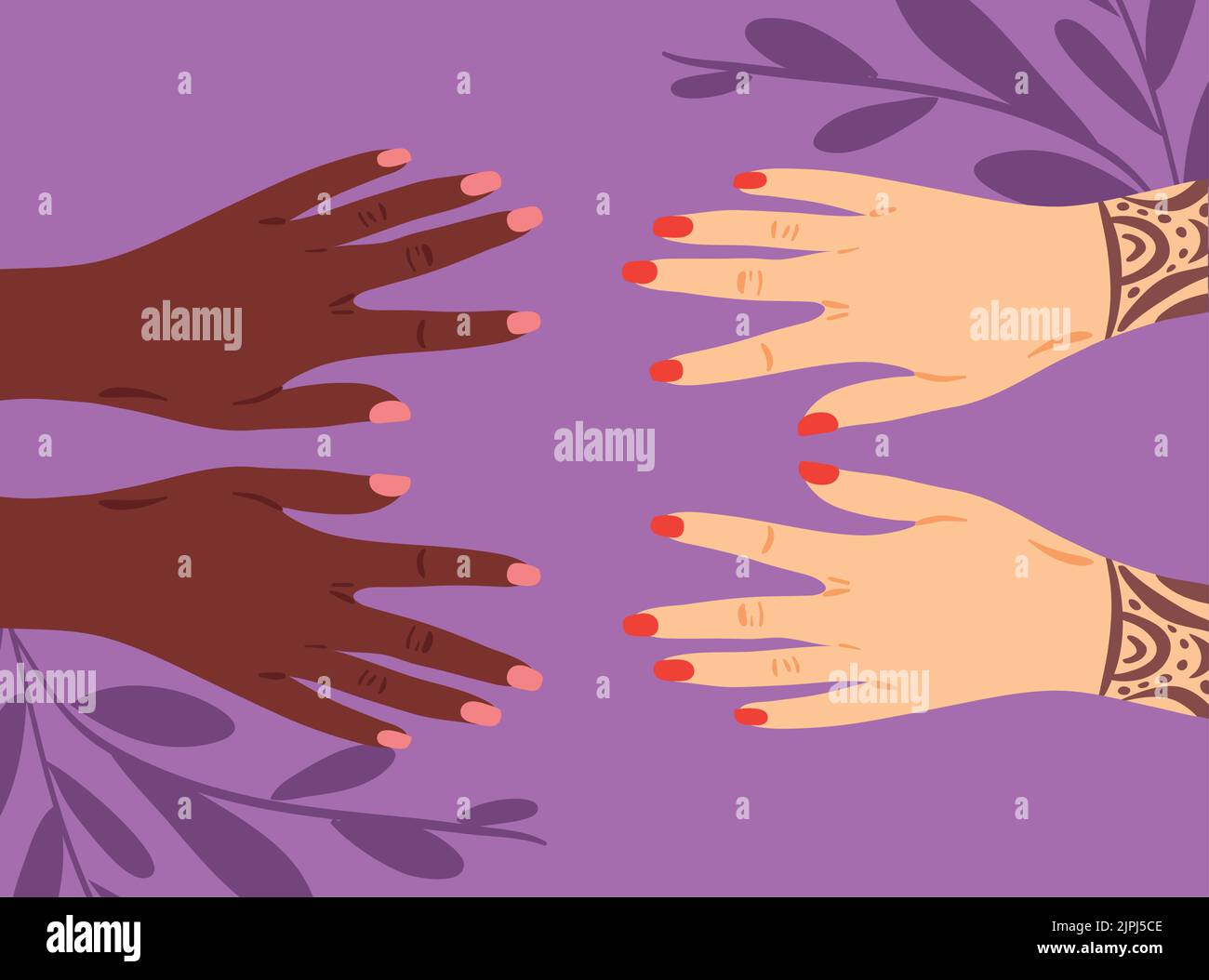 diversity and inclusion, hands women Stock Vector Image & Art - Alamy