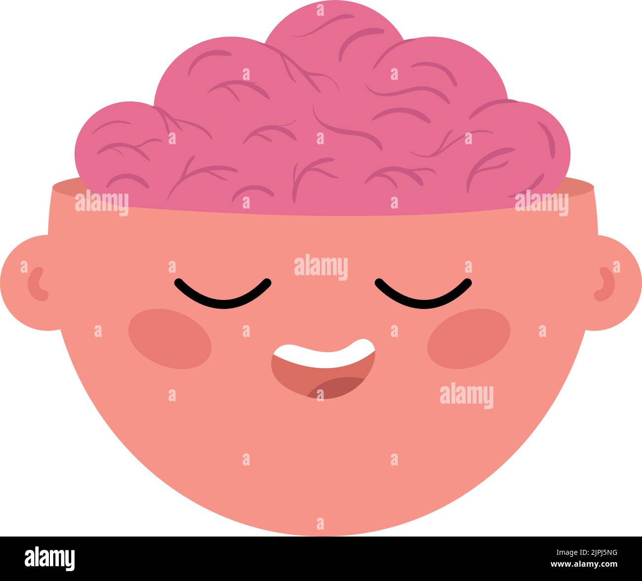 face boy and brain Stock Vector Image & Art - Alamy