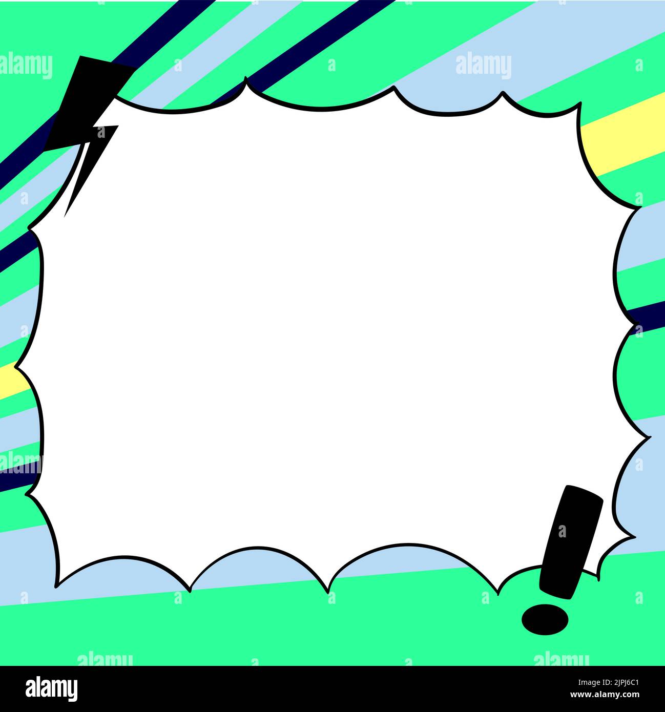 Comics Design Frames. Beautiful Photo Frame Set With Boom Bubbles For ...