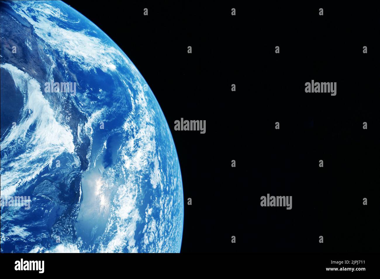 Earth's atmosphere from space. Elements of this image furnished by NASA ...