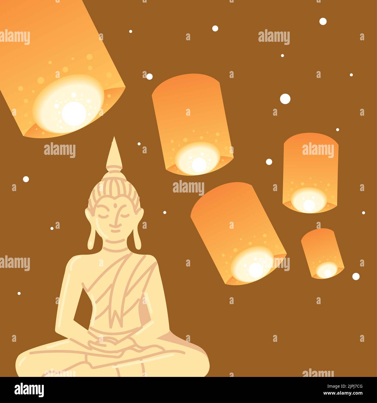 Loy krathong festival thailand banner Stock Vector Image & Art - Alamy