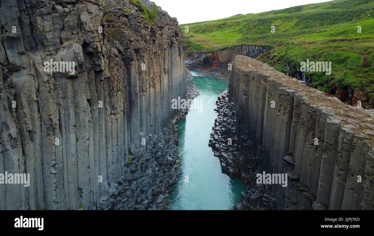 Studlagil canyon rocks hi-res stock photography and images - Alamy