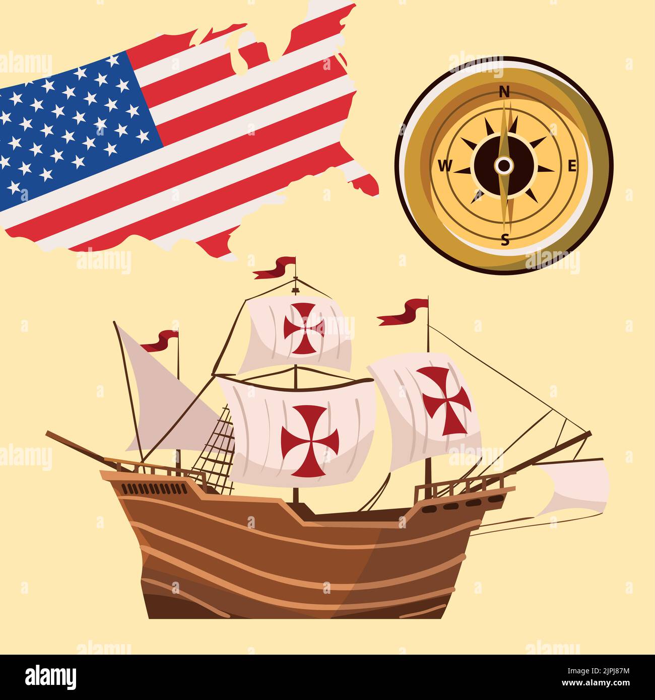 1492 america map hi-res stock photography and images - Alamy