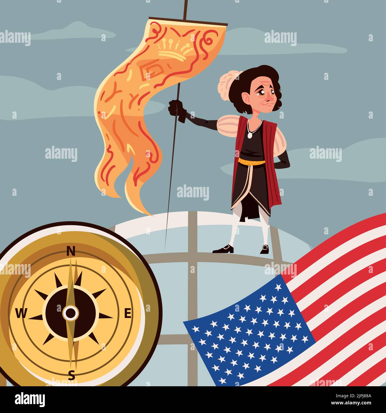 christopher columbus day Stock Vector Image & Art - Alamy