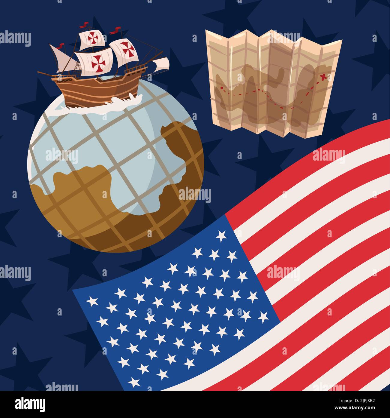 Map of world 1492 Stock Vector Images - Alamy