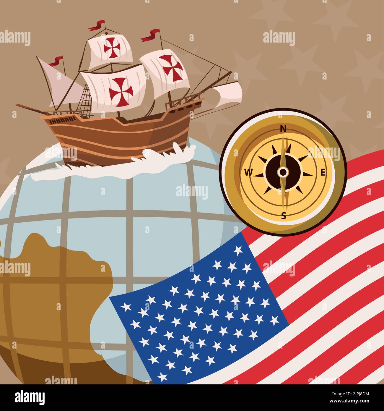 Map of world 1492 Stock Vector Images - Alamy