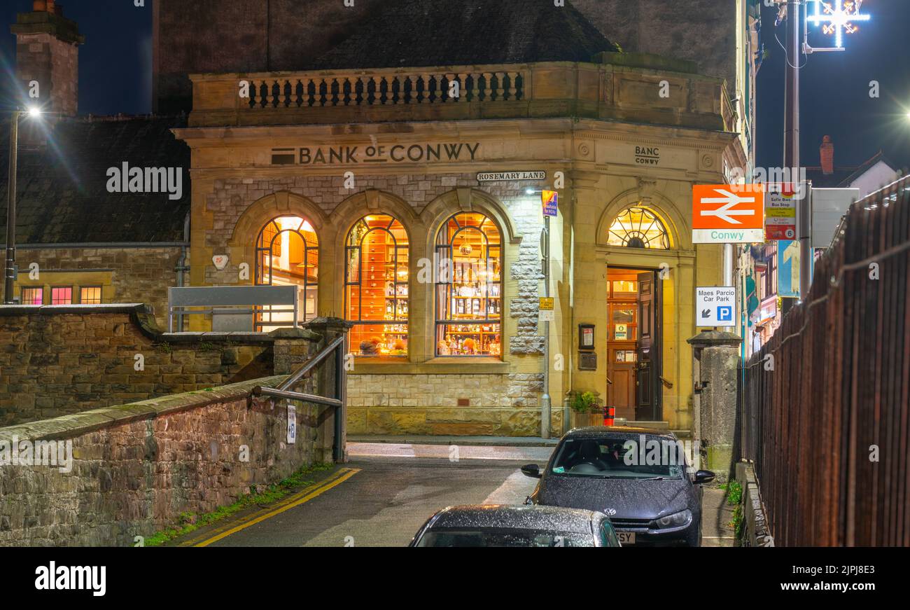 The old HSBC Bank in Conwy, now Bank of Conwy Bar. This branch was ...