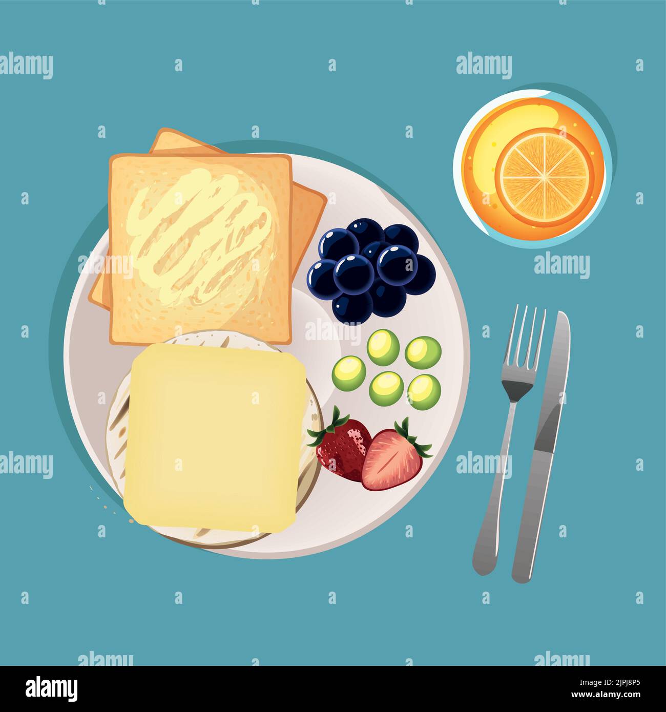 menu fresh breakfast Stock Vector Image & Art - Alamy