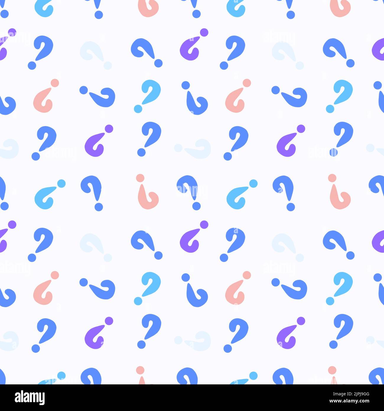 Back to school seamless question marks pattern for kids clothes print ...
