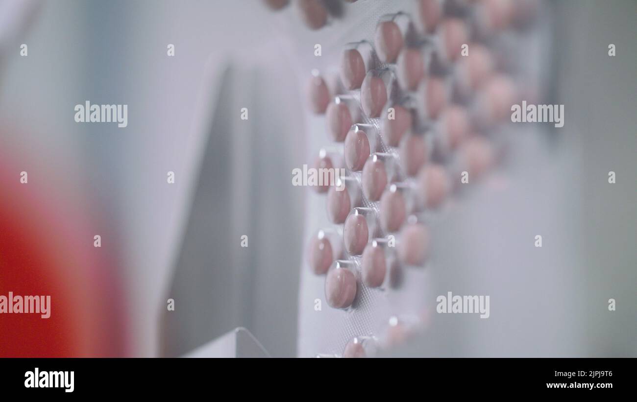 Process of production of pills, tablets. Industrial pharmaceutical ...