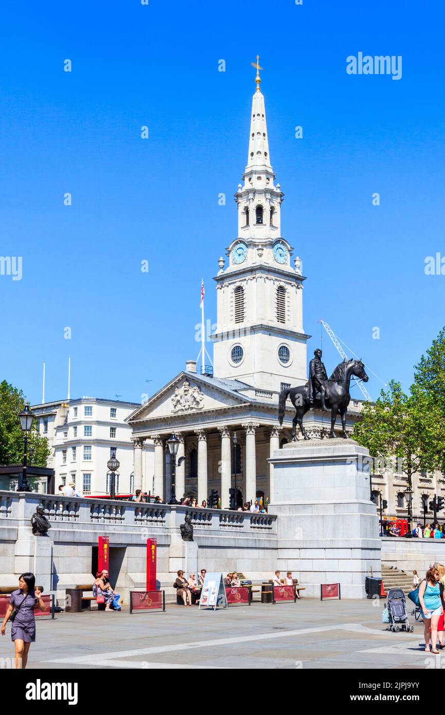 St Martin-in-the-Fields church, Trafalgar Square, London, UK Stock ...