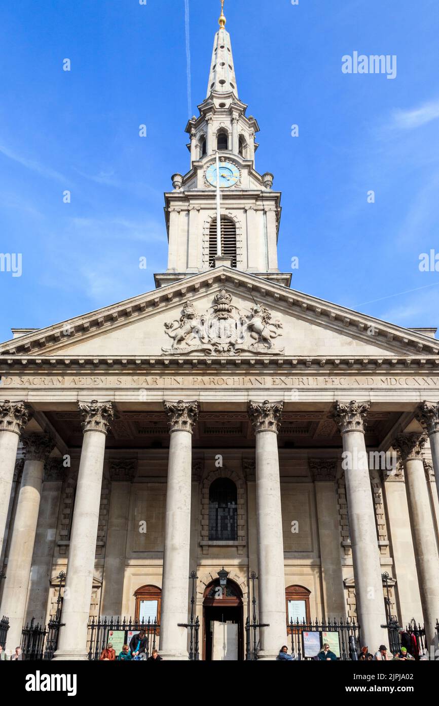 St Martin-in-the-Fields, an English Anglican church at the north-east ...