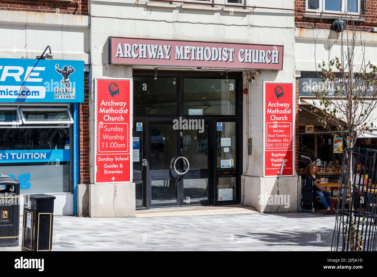 The Methodist Church and hall in Navigator Square, Archway, North ...