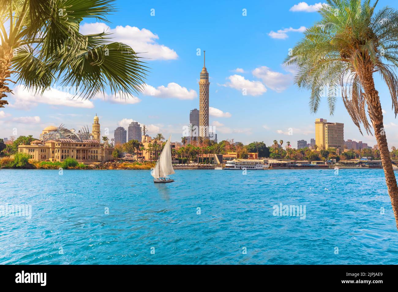 television tower, nile river, cairo, television towers, nile, nile ...