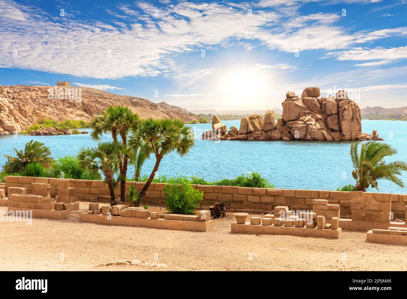 egypt, nile river, agilkia, egyptian, egypts, nile, nile rivers Stock ...