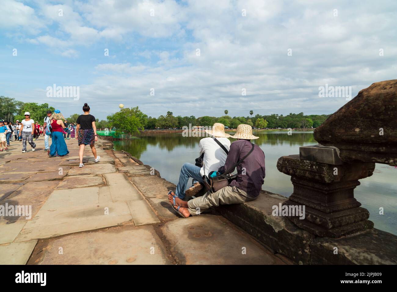 Angkor Wat Temple Complex. Siem Reap City is a historical touristy ...