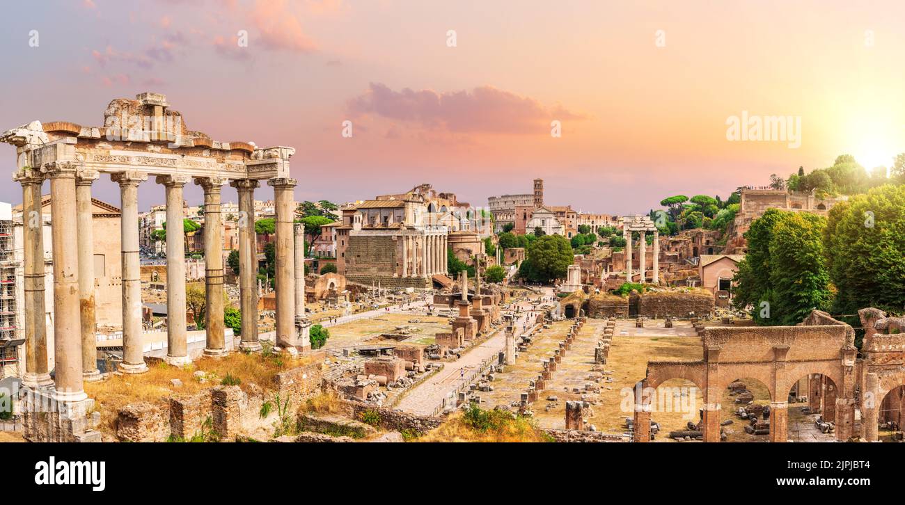 rome, forum romanum, romes, roman forums Stock Photo - Alamy