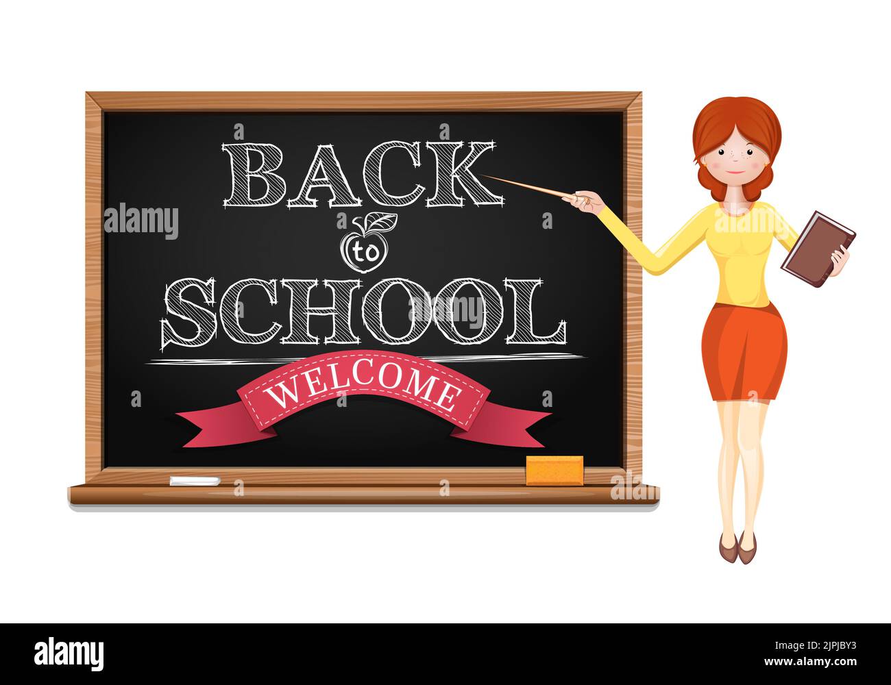 Woman teaching Stock Vector Images - Alamy