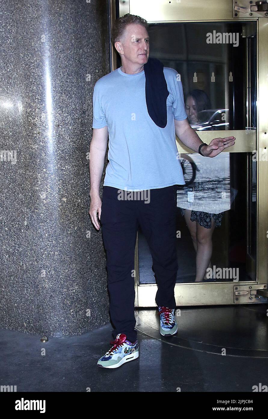 New York, NY, USA. 18th Aug, 2022. Michael Rapaport seen after an appearance on New York Live in ...